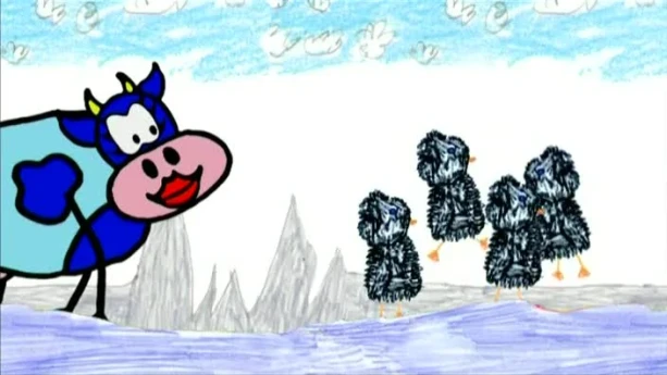 Blue cow wants to cuddle | Schooltv